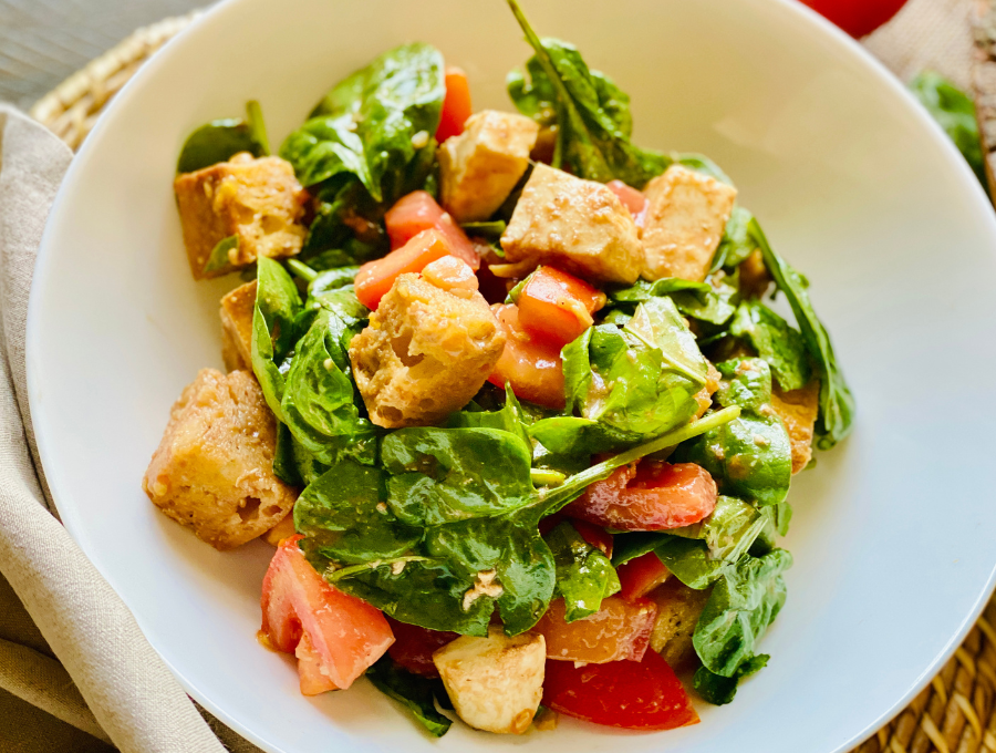 Caprese Panzanella Salad - The Town Tarte