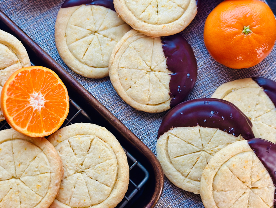 Easy Orange Shortbread Cookies - The Town Tarte