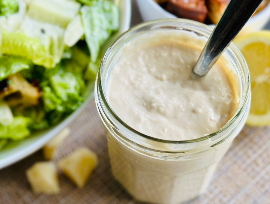 The Best Creamy Caesar Dressing - The Town Tarte